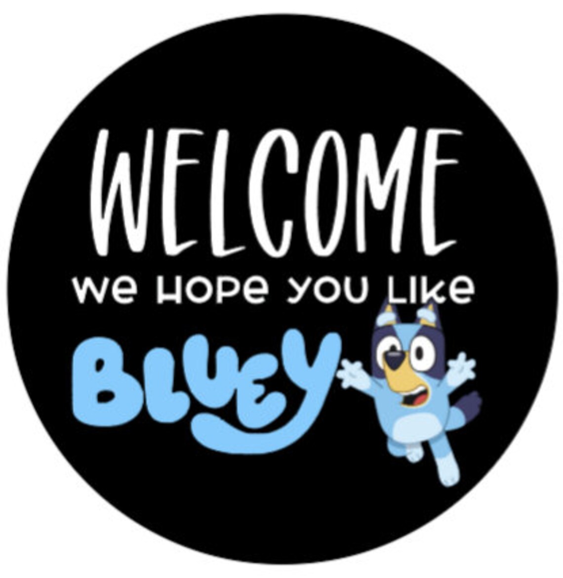 Bluey Door Hanger Wreath - Etsy