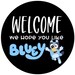 Bluey Door Hanger Wreath - Etsy
