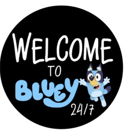 Bluey Door Hanger Wreath - Etsy