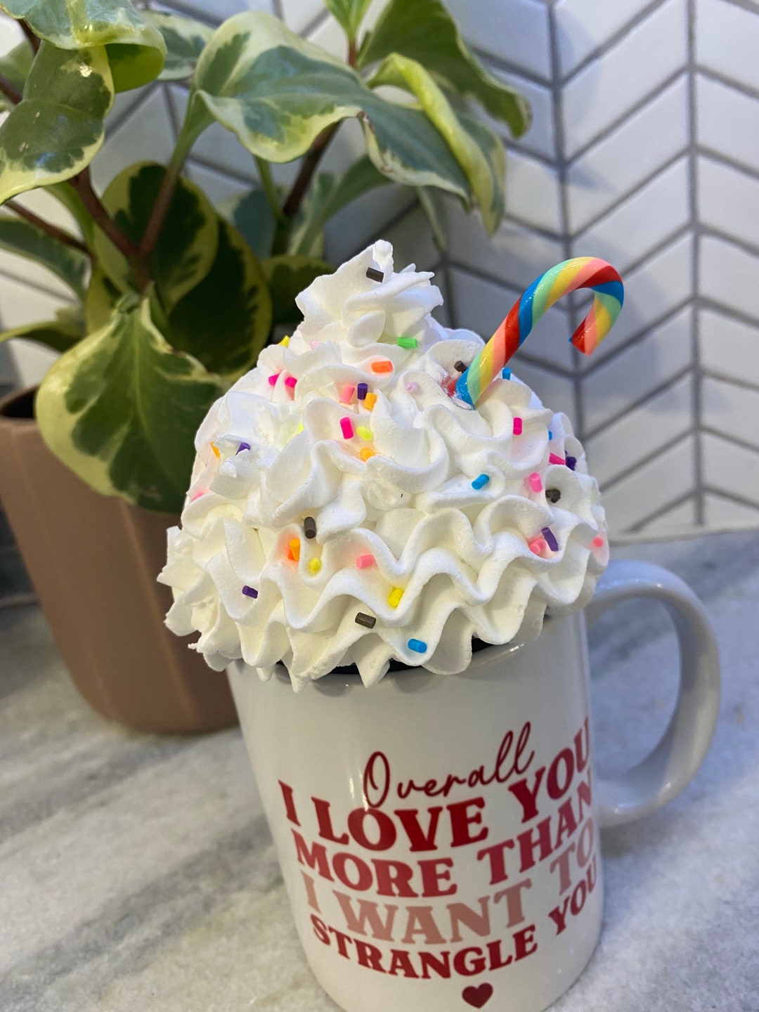 Faux Whipped Cream Cup Topper - Etsy