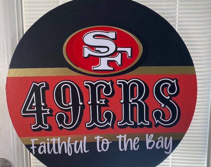 San Francisco 49ers NFL Football Door Hanger / Home Decor Sign - Etsy