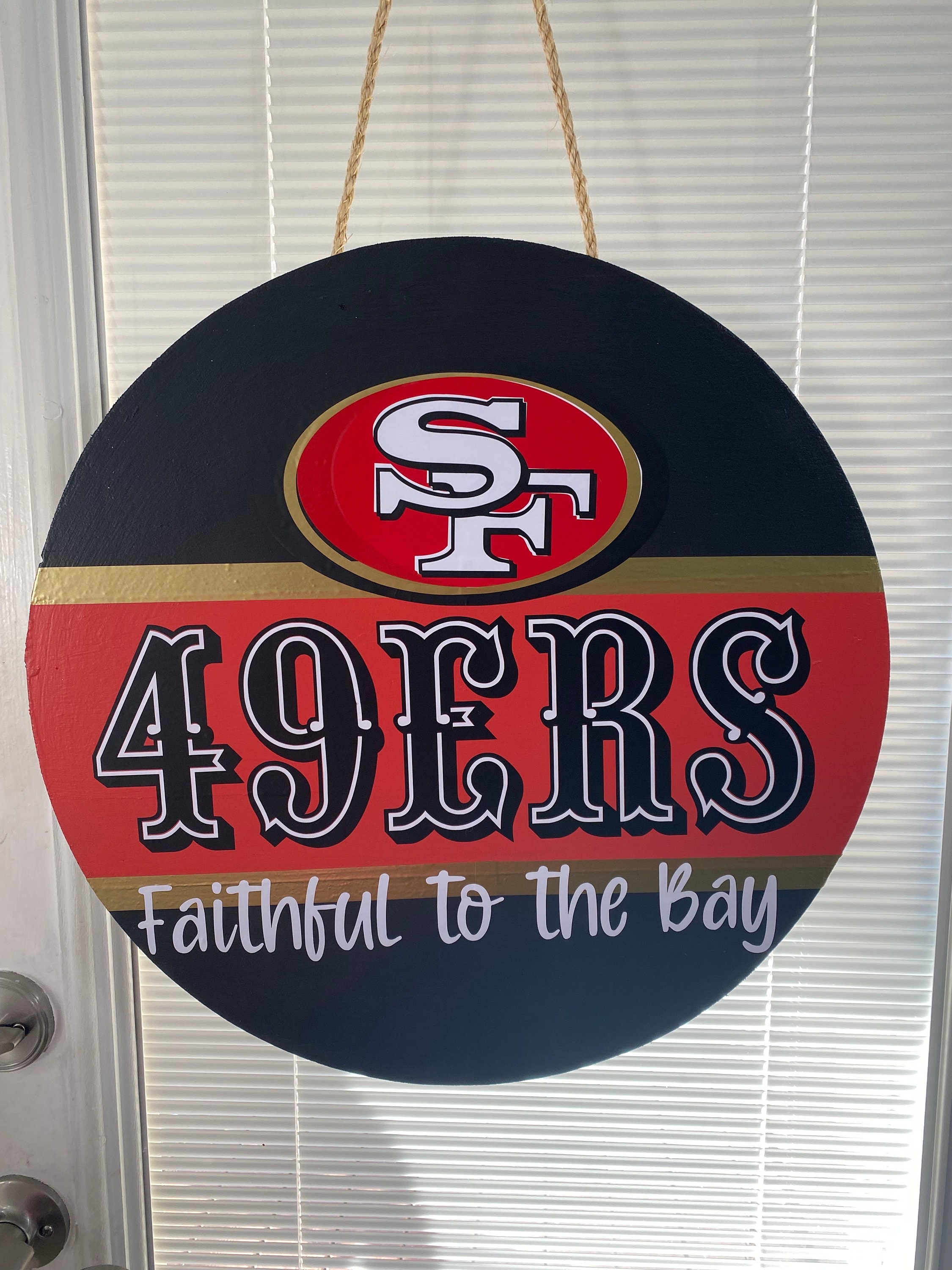 San Francisco 49ers NFL Football Door Hanger / Home Decor Sign - Etsy