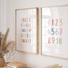 Rainbow Classroom Decor Set of 4 Prints Educational Wall Art ...
