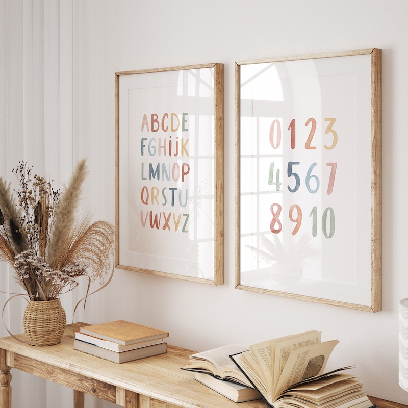 Alphabet Art Print - Etsy