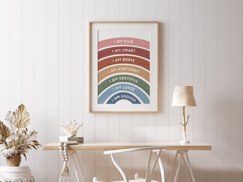 Affirmations for Kids Rainbow Affirmations Print I Am Kind - Etsy Australia