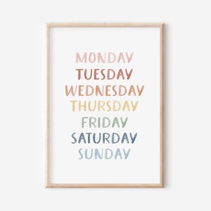 Rainbow Classroom Decor Set of 4 Prints Educational Wall Art Homeschool ...