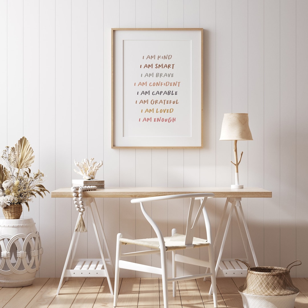Positive Affirmations for Kids Inspiring Printable Wall Art ...