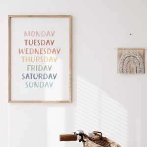 Rainbow Classroom Decor Set of 4 Prints Educational Wall Art ...