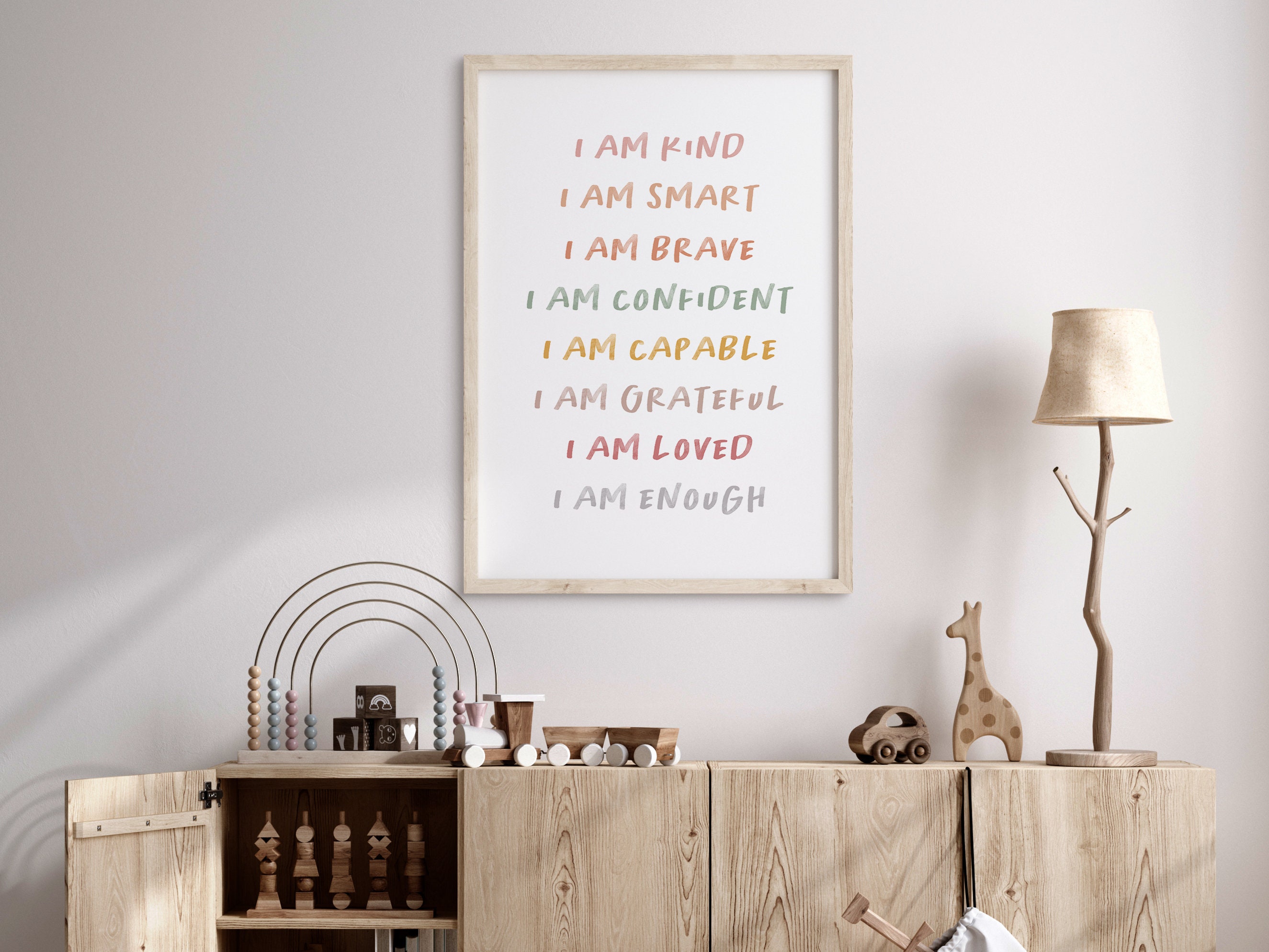 Affirmations for Kids Classroom Posters I Am Affirmations - Etsy