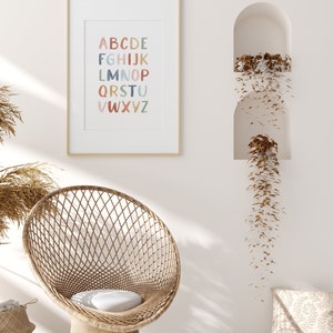 Rainbow Alphabet and Numbers Posters ABC Print Printable Educational ...