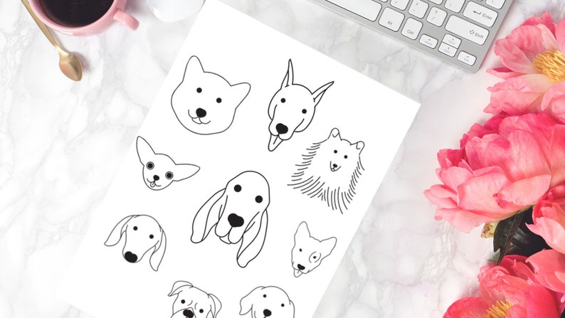 35 Pets, Cats, Dogs Coloring Pages - Relaxing Designs for Adults and ...