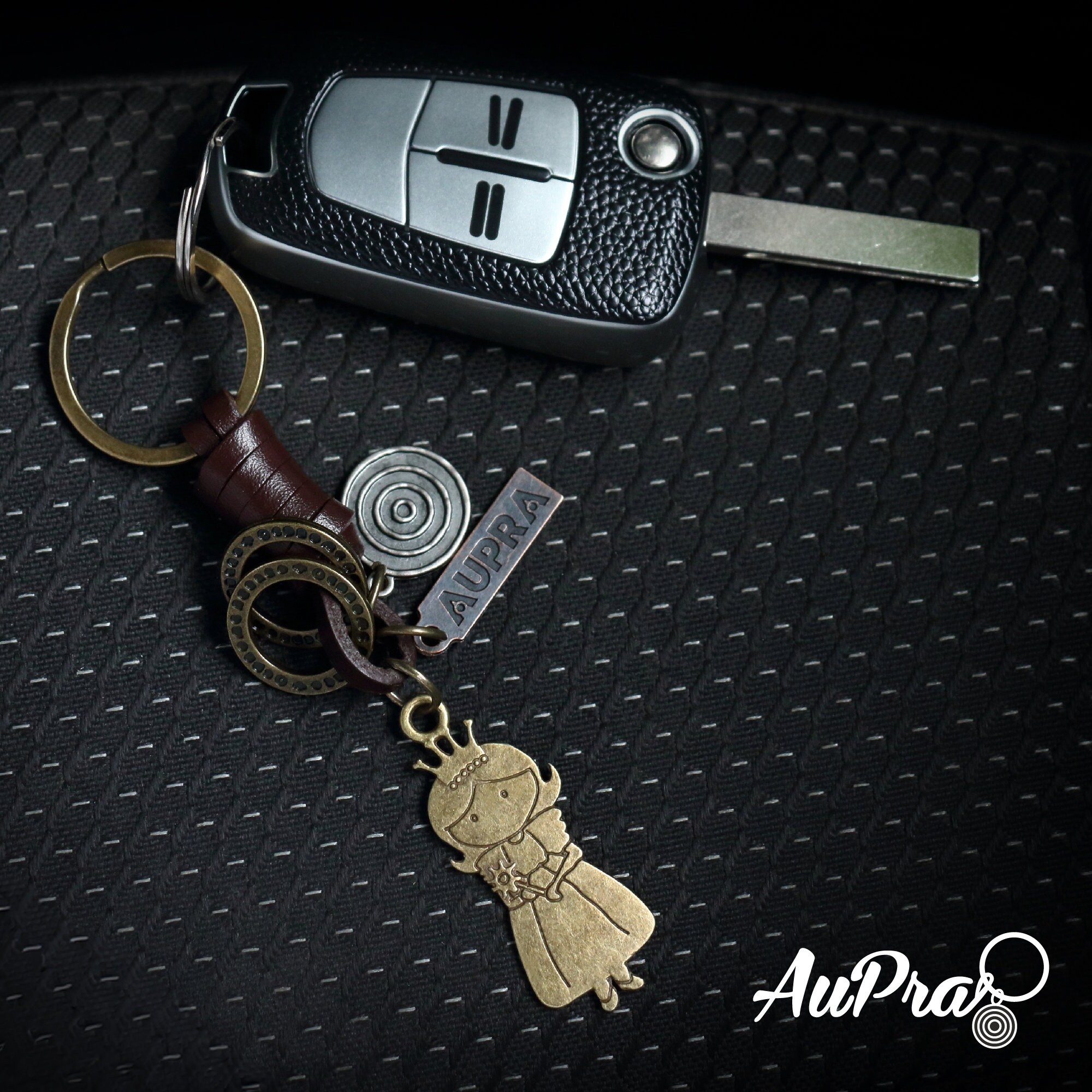 Queen Keychain Gift Women Leather Princess Keyring Home Car Door Keys ...