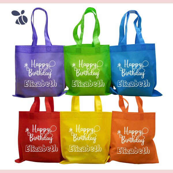 Colorful Birthday Party Bags - Etsy