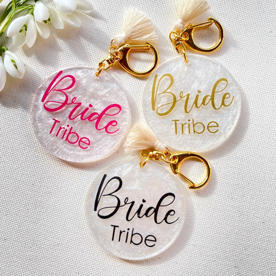 Personalized Bridesmaid Keychain: Bridal Party Tassel, Bridal Shower ...