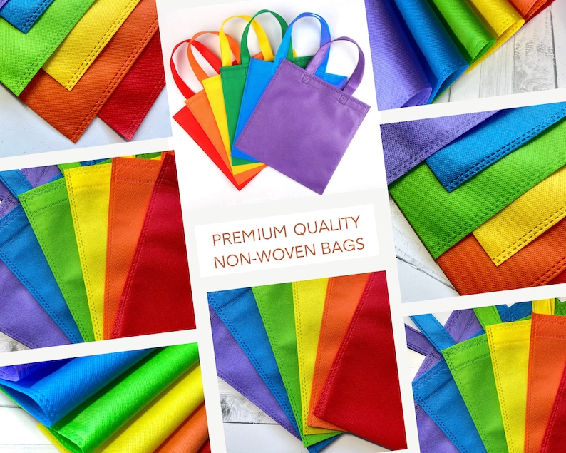 Colorful Birthday Party Bags Personalized Party Bags for - Etsy