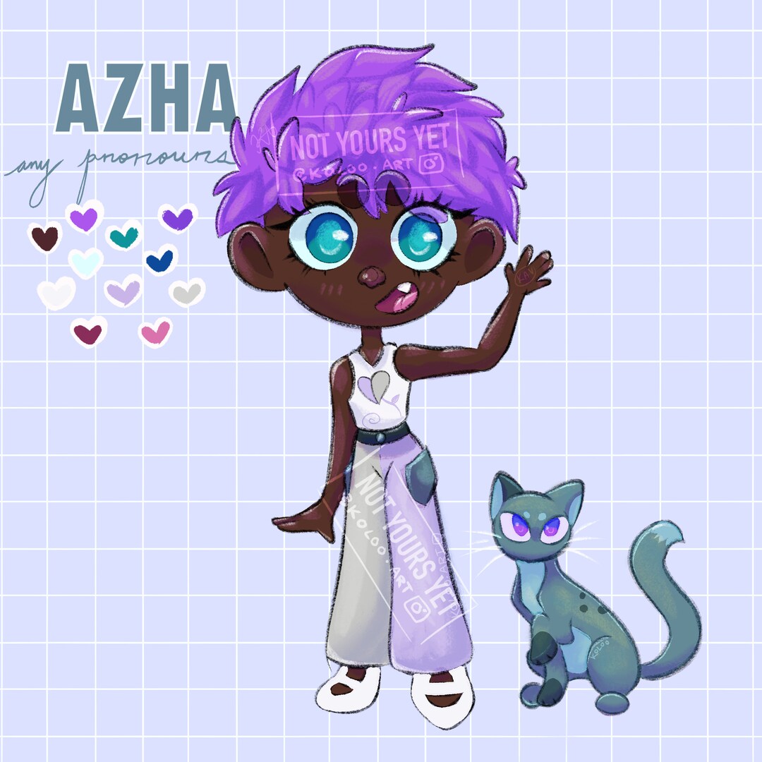 AZHA - Human / Humanoid Adoptable Character - Adopt OC Person Hybrid ...