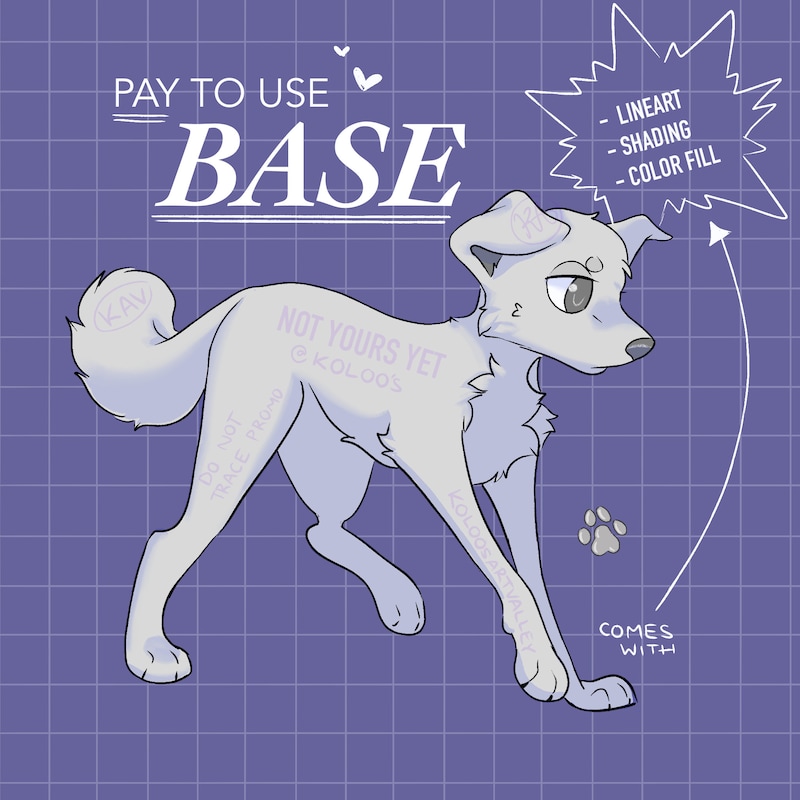 Furry Drawing Bases - Etsy