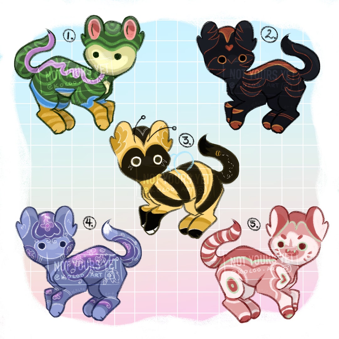 ADOPT BATCH - Cat Mink Dog Ferret Fox Bear Feral Furry Adoptable ...