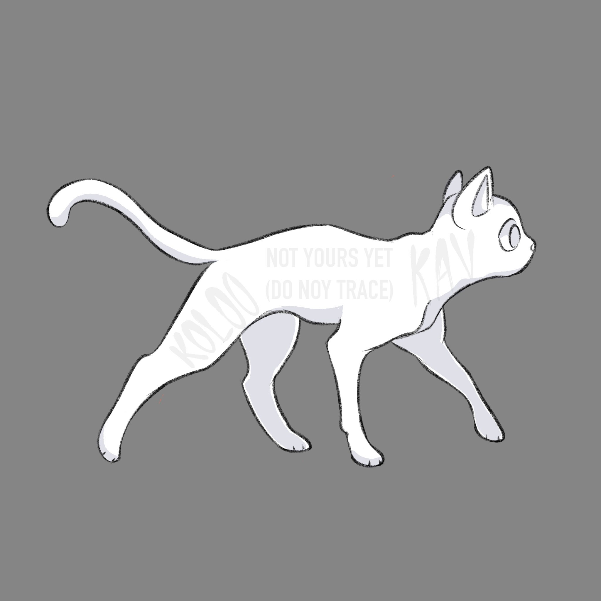 Cat Base Pack Comes With Lineart Shading and Colour Fill - Etsy Canada