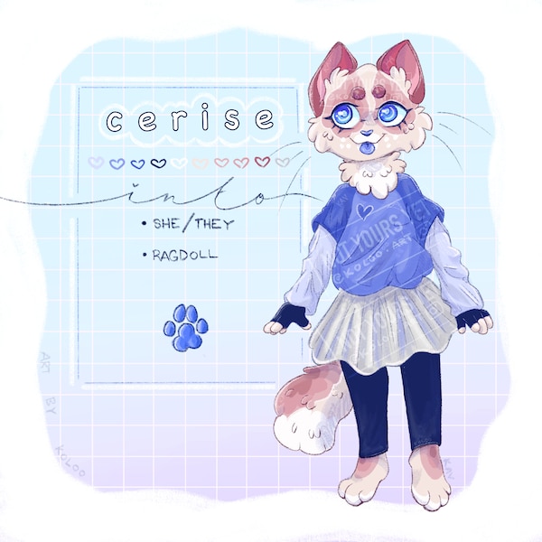 Furry Fursona Kitty - Etsy