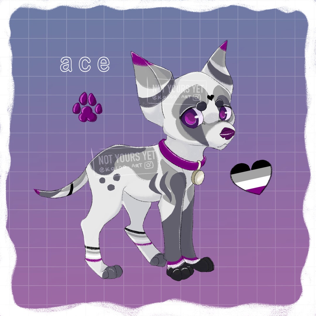 Asexual Chihuahua Adopt - Ace Pride Flag Themed Adoptable Furry ...