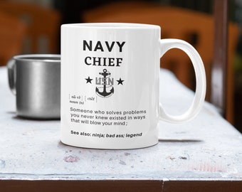 Navy Coffee Cup - Etsy