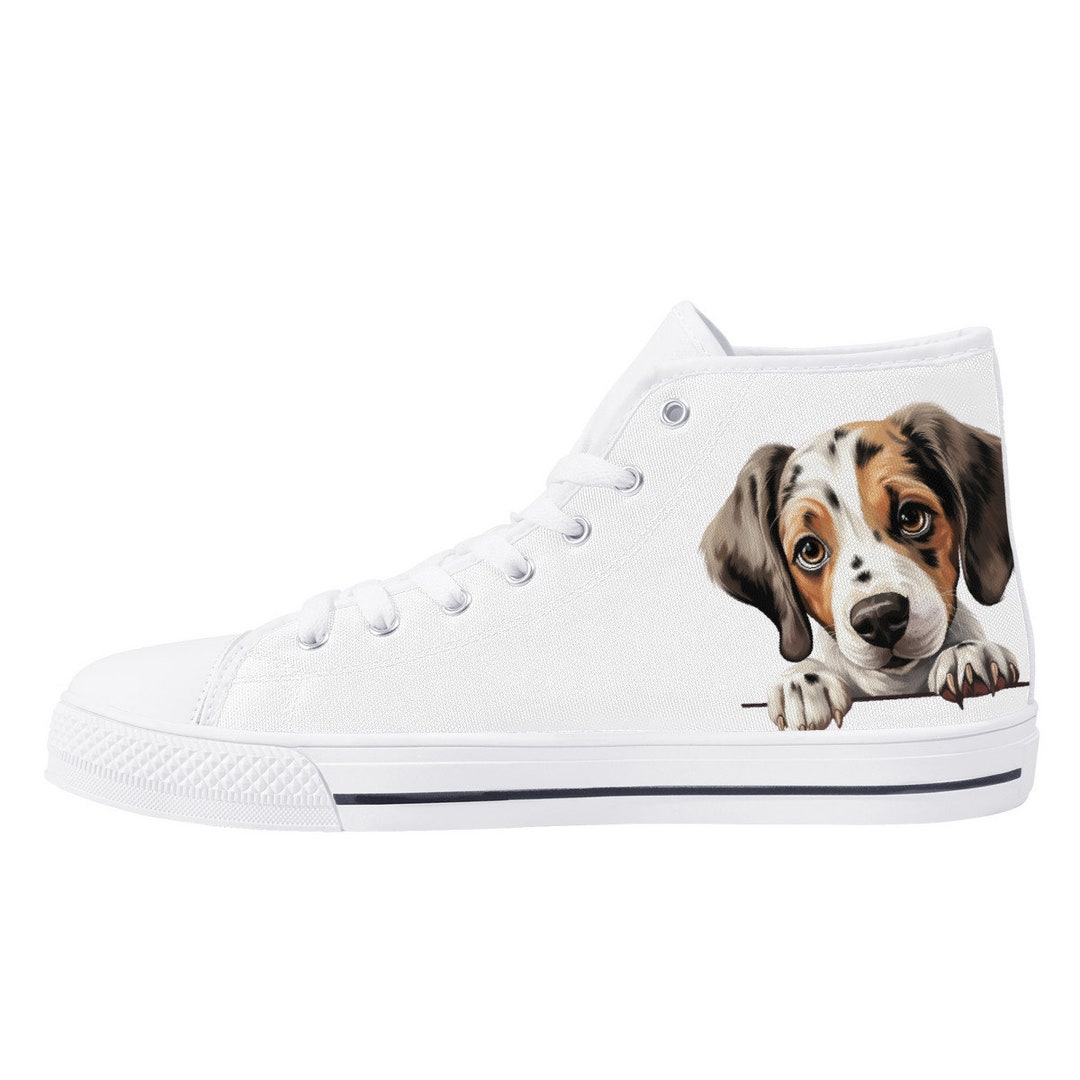 Pointer Dog High-top Canvas Shoes / for Pointer Dog Fan / Gift for ...