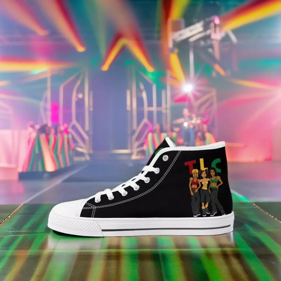 TLC High-top Canvas Shoes, TLC Sneakers, Gift for TLC Fan, Nineties ...