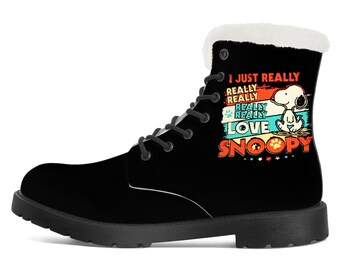 Snoopy Fan Boots - Etsy
