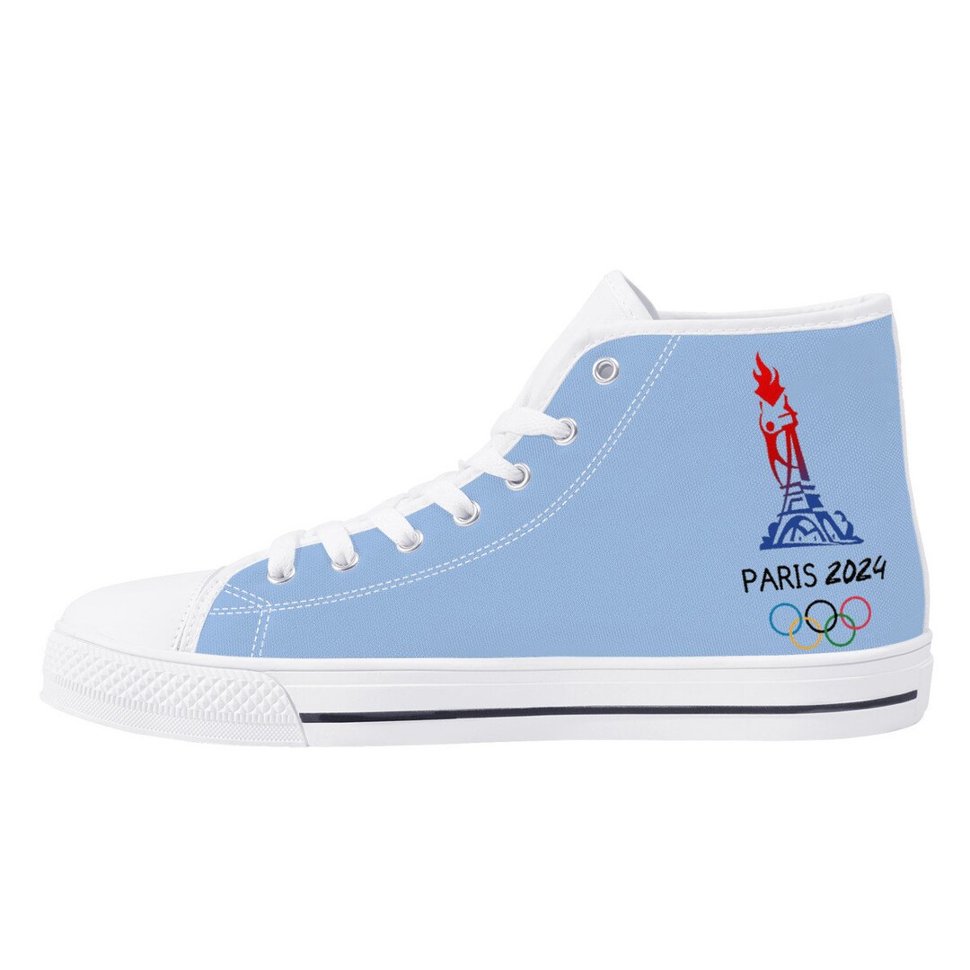 Olympic Games Paris 2024 High-top Canvas Shoes, for Olympic Game Fan ...