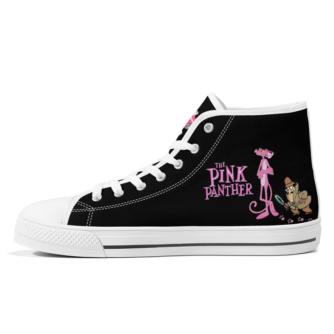 Pink Panther High-top Canvas Shoes, Pink Panther Sneakers, Gift for Her ...