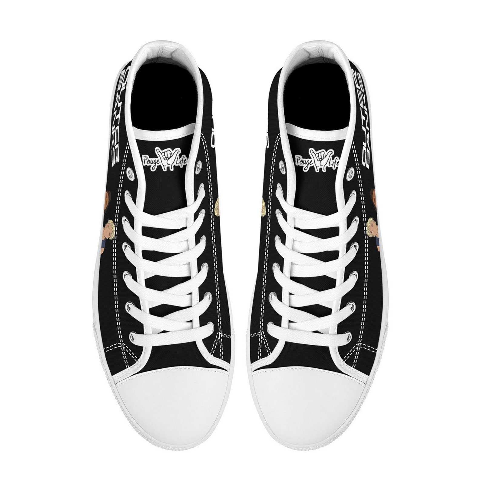 Outer Banks High-top Canvas Shoes, Converse Style, OBX Sneakers, Gift ...