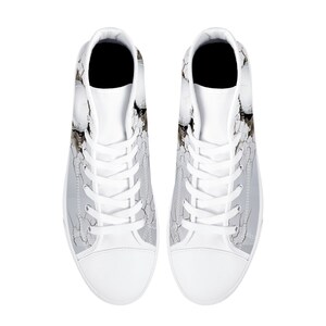 Alien 3 D High-top Canvas Shoes, Alien Through Wall, Converse Style ...