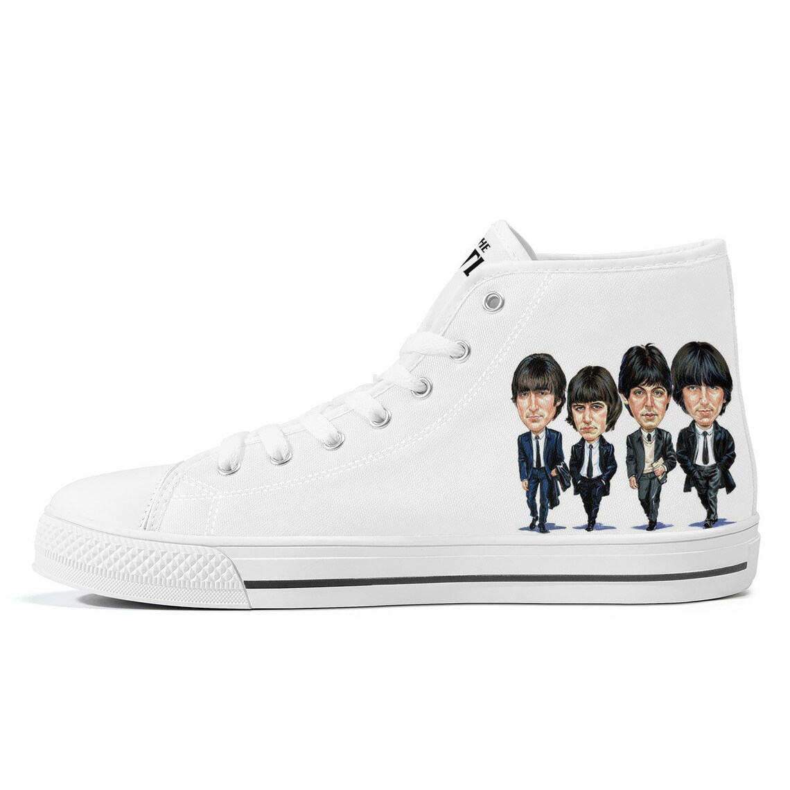 Beatles Caricature High-top Canvas Shoes for Beatles Fan Gift for ...