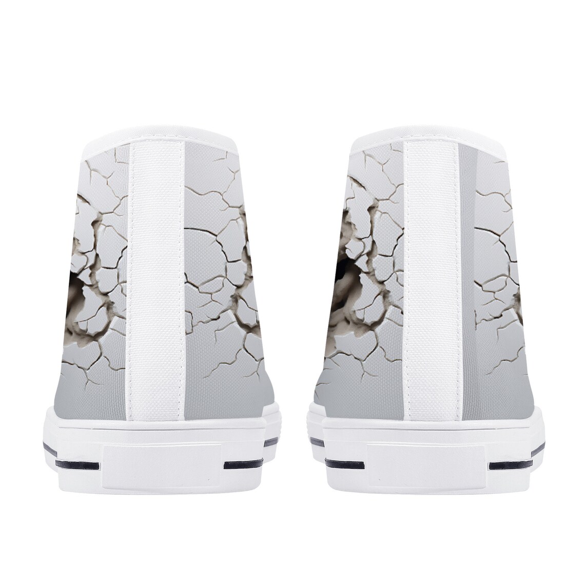 Alien 3 D High-top Canvas Shoes, Alien Through Wall, Converse Style ...