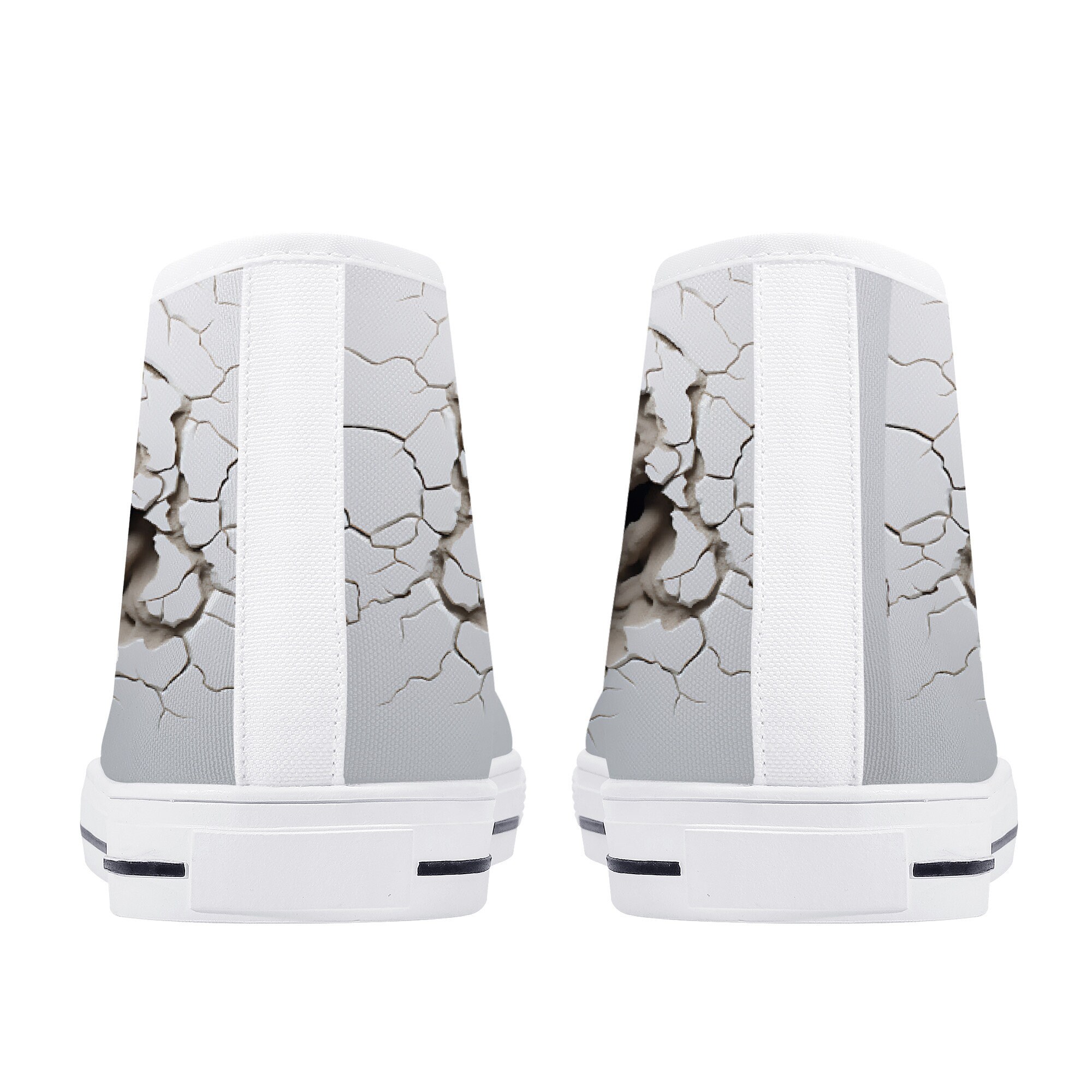 Alien 3 D High-top Canvas Shoes, Alien Through Wall, Converse Style ...