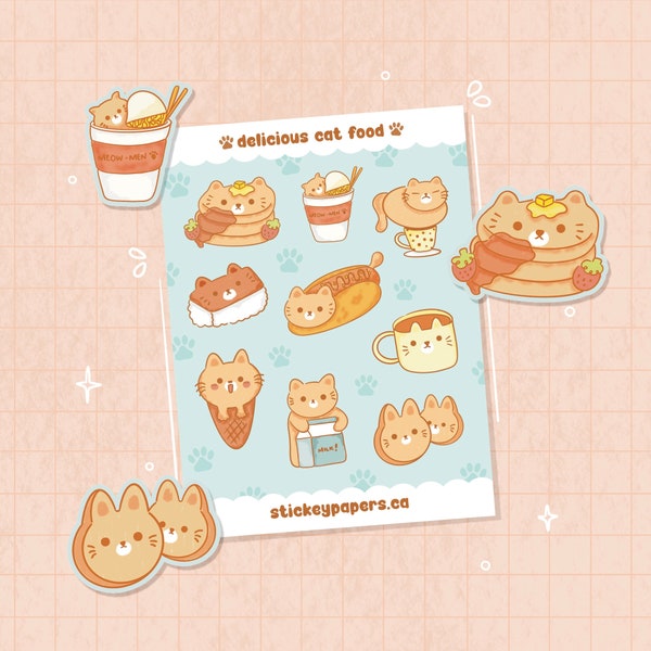Bts Cute Food Stickers - Etsy