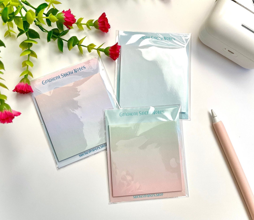Pastel Gradient Sticky Notes Post-it Notes Colorful Sticky Notes ...