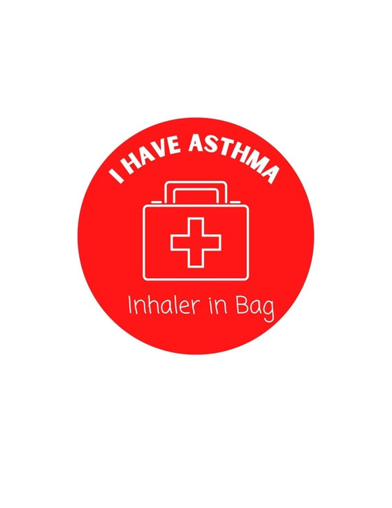 Medical Alert Asthma Svg Asthma Png Inhaler in Bag Medical | Etsy Australia