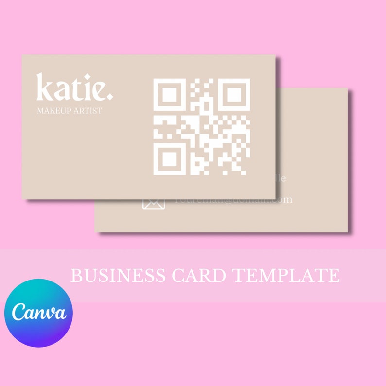 Aesthetic Beige Boho Business Cards Digital Download Canva - Etsy