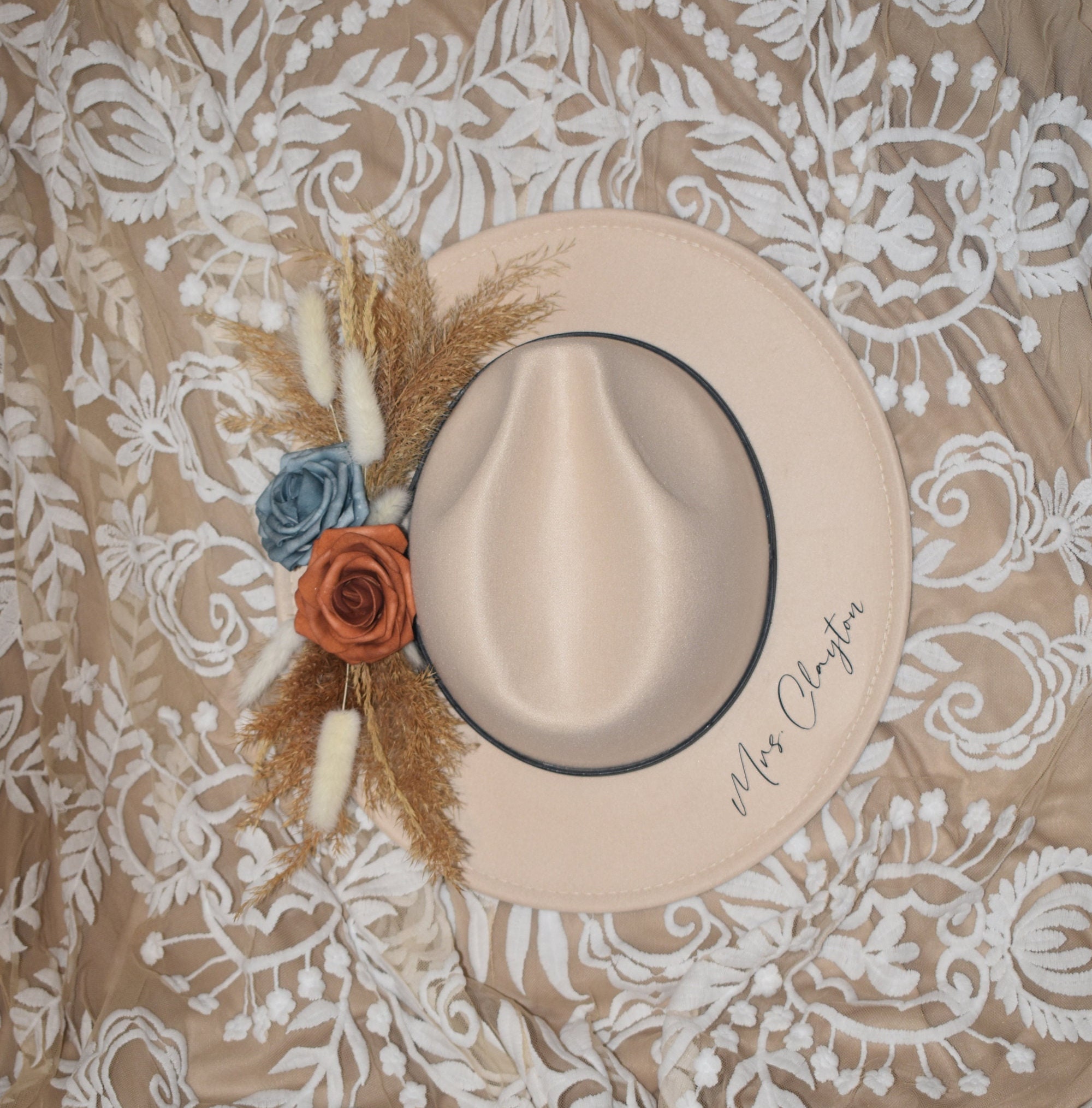 Bride Hat Ivory Fedora Hat Boho Hat Boho Fedora Hat for - Etsy