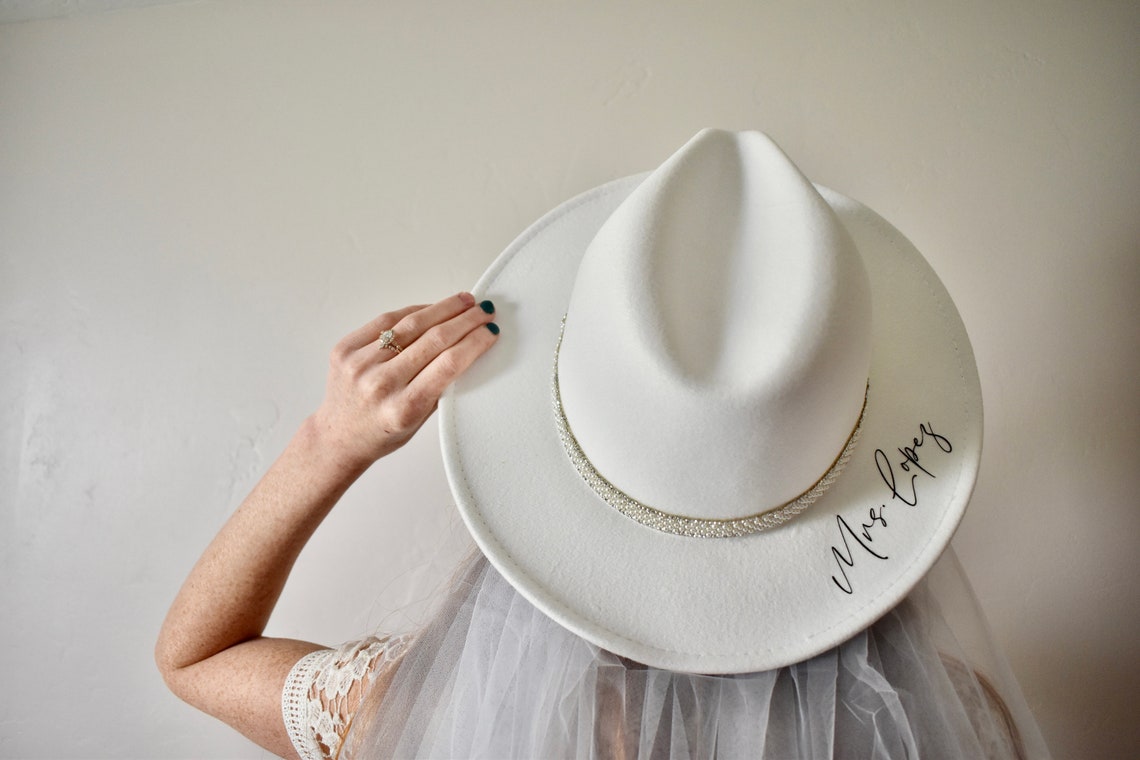Hat With Veil Bride Hat With Veil Fedora Hat for Bride - Etsy