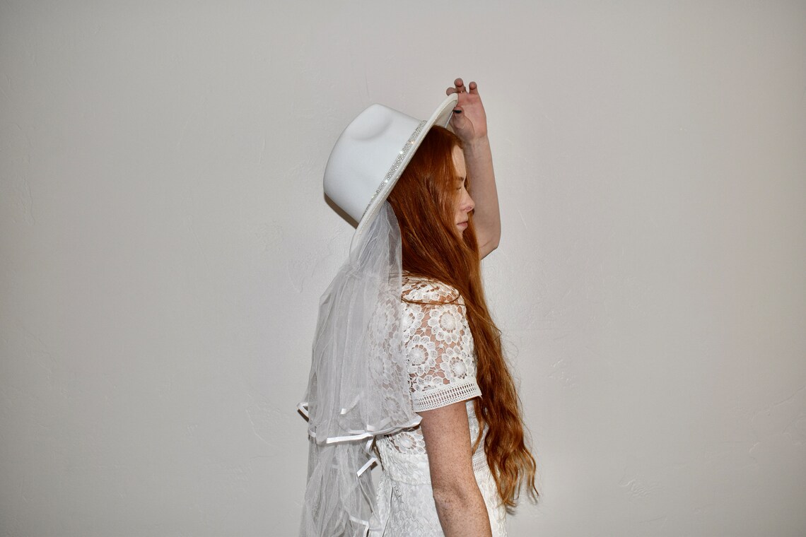 Hat With Veil Bride Hat With Veil Fedora Hat for Bride - Etsy