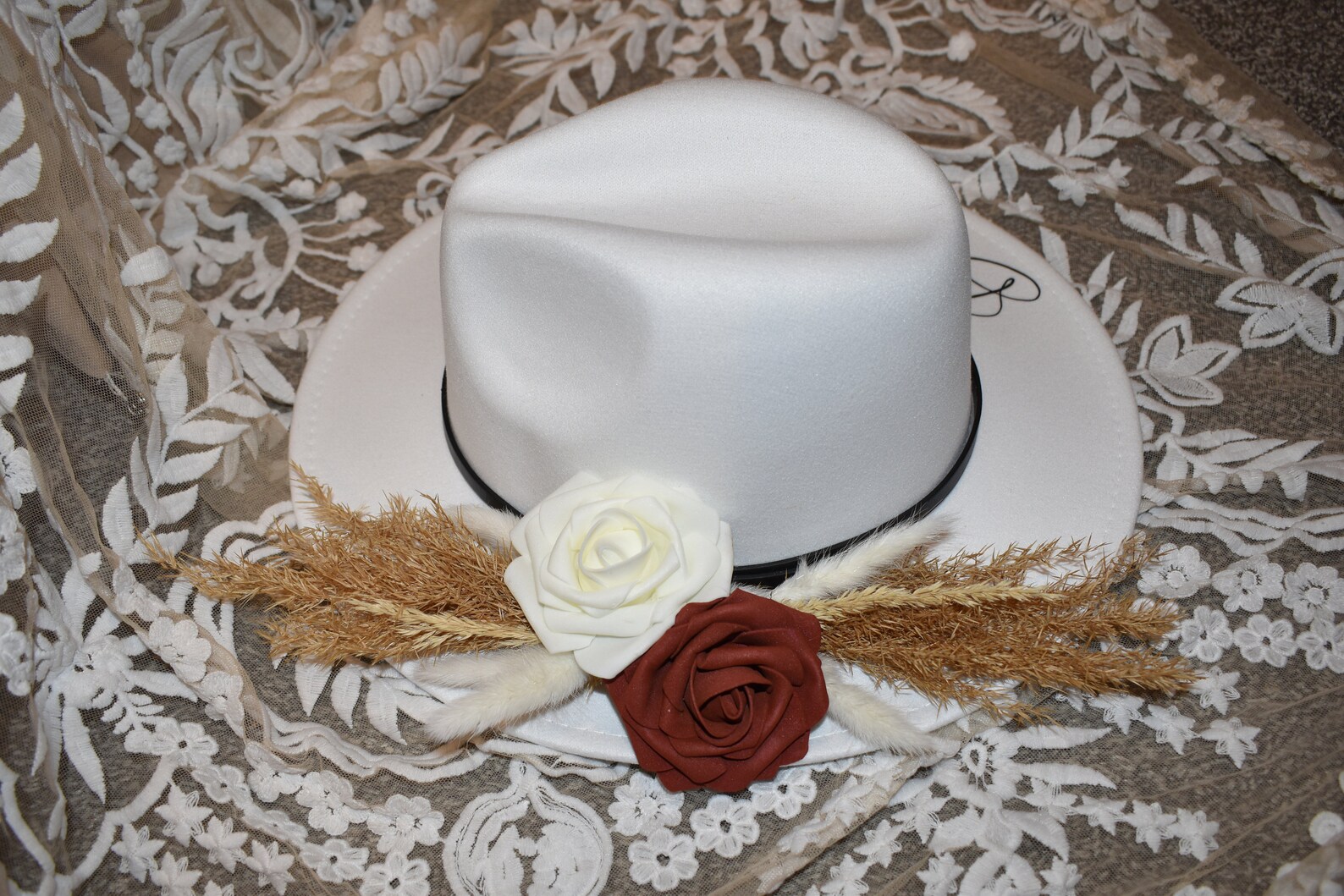Bride Fedora Hat Boho Hat Bride Hat Bridal Hat Wedding - Etsy