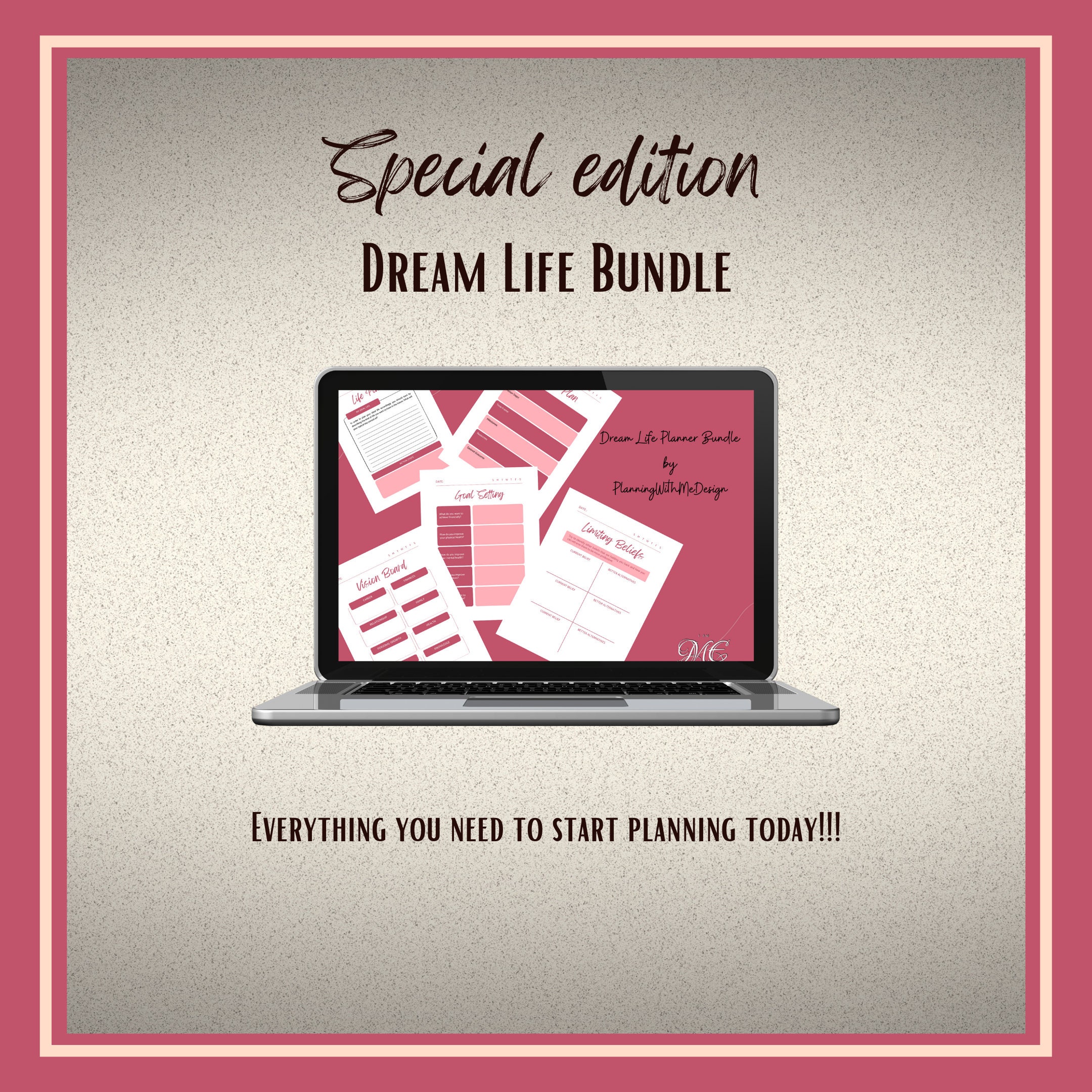 Dream Life Planner Bundle - Instant Download - Printable Life Planner ...