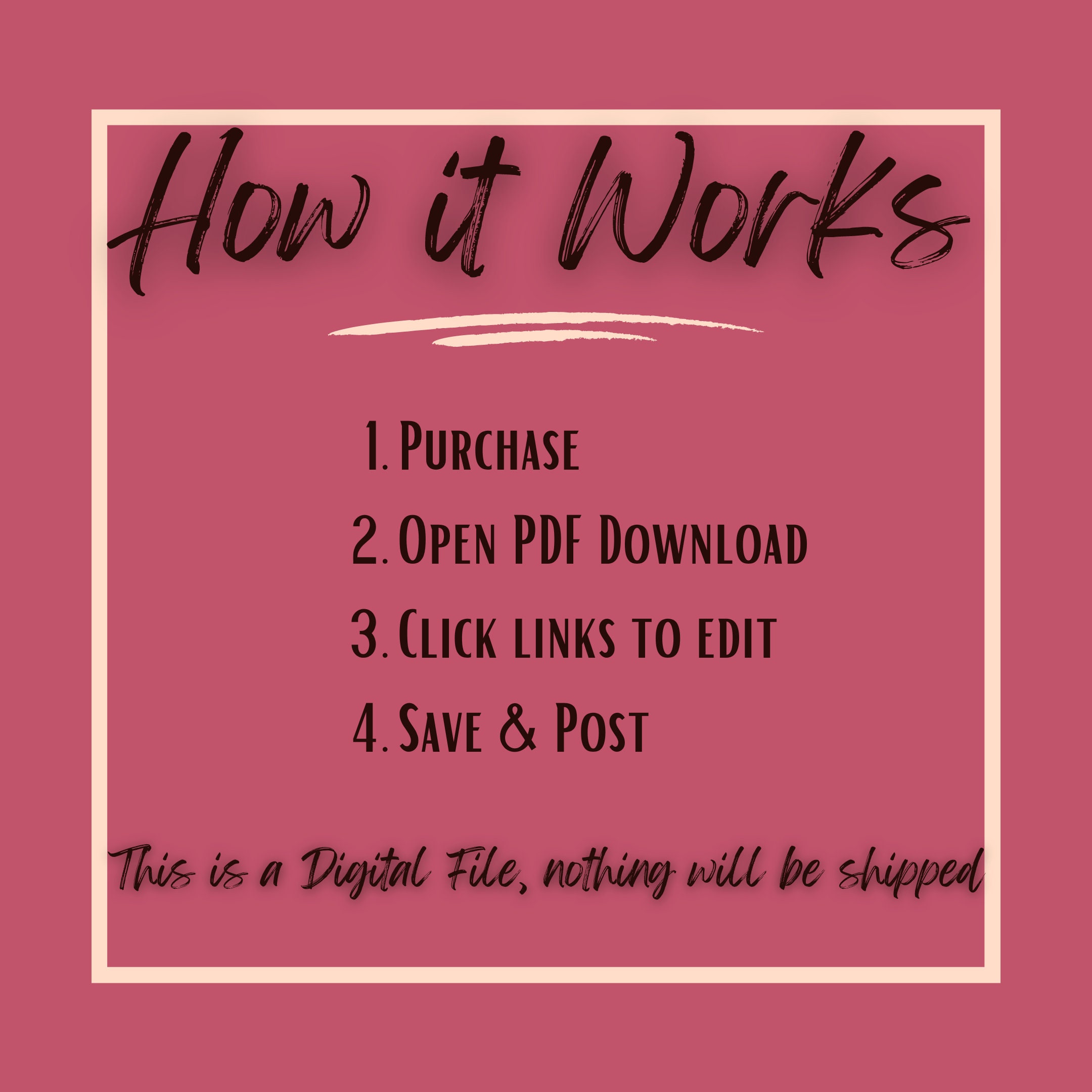 Instant Download - EDITABLE Daily Engagement Instagram Posts Business ...