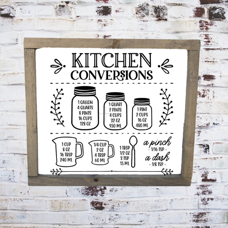 Kitchen Measurement Decal - Etsy