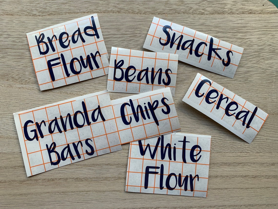 Custom Labels for Pantry Multiple Colors and Fonts - Etsy