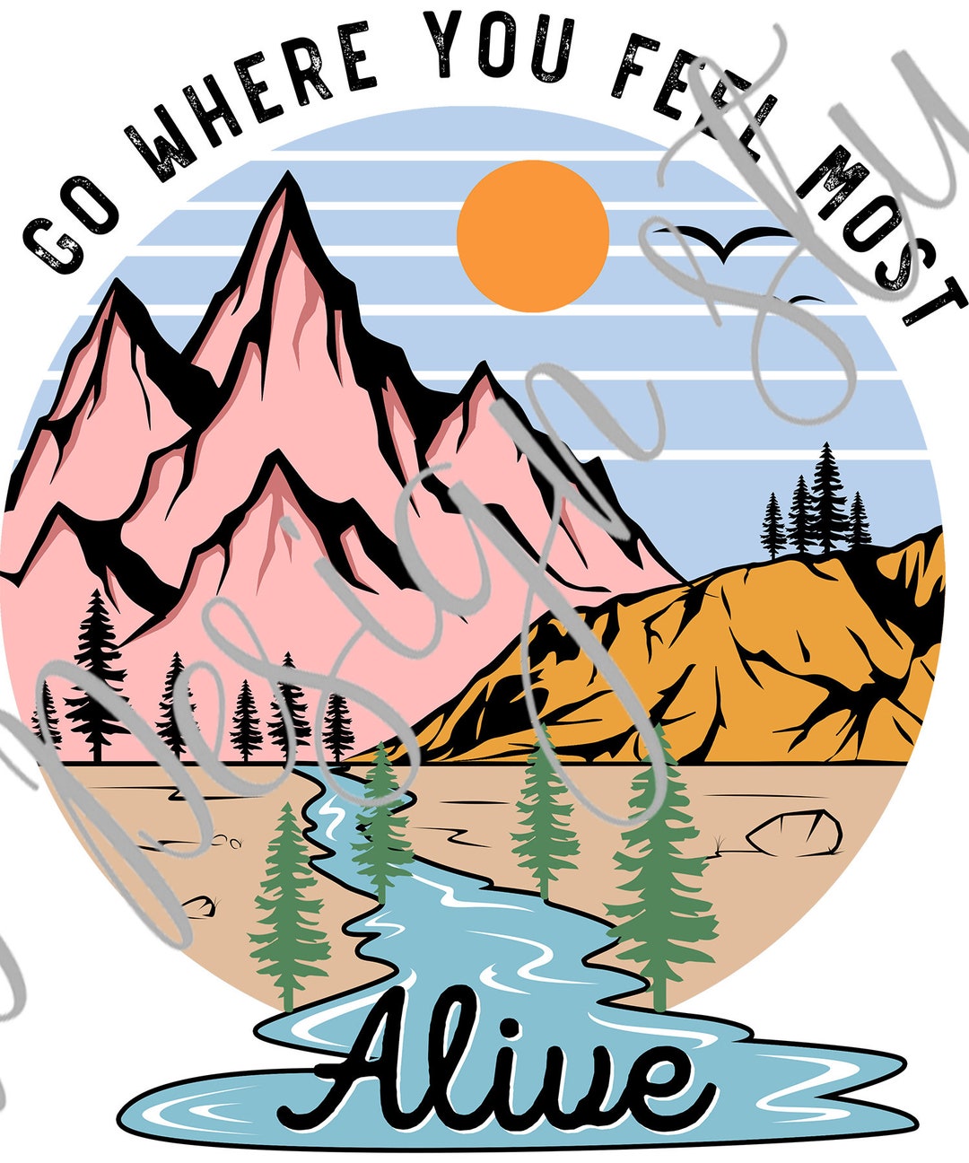 Adventure PNG | Mountain Adventure PNG | Adventure Awaits | Sublimation ...