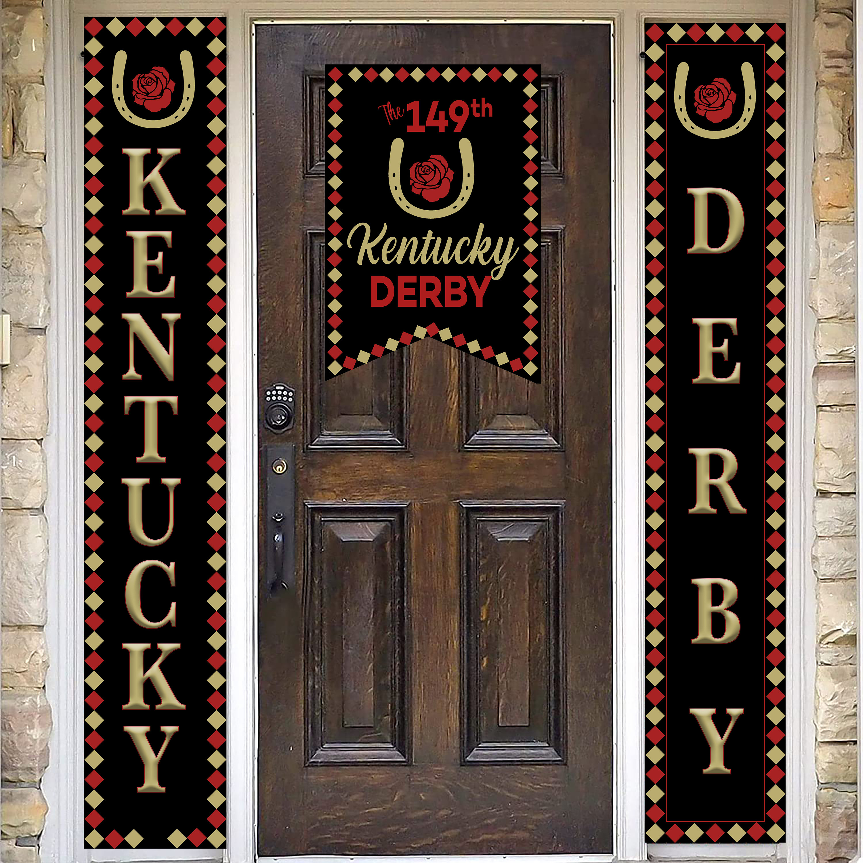 Kentucky Derby Banner JPG, Kentucky Derby Porch Banner, Kentucky Derby ...